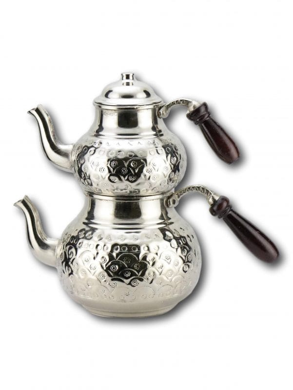 Handmade Silver Plated Copper Turkish Tea Pot Kettle – FairTurk.com