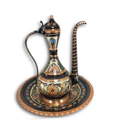 Turkish Copper Large Ibrik Full Hand Painted | FairTurk.com