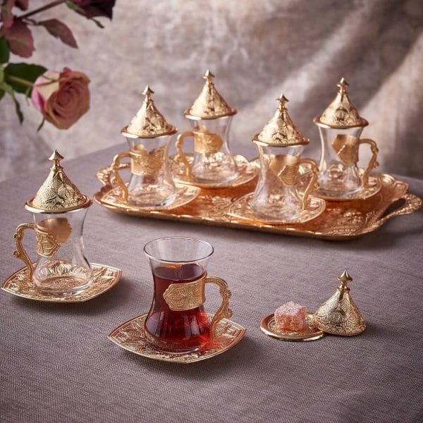 New Middle Eastern Tea Cups Set For Six People – FairTurk.com