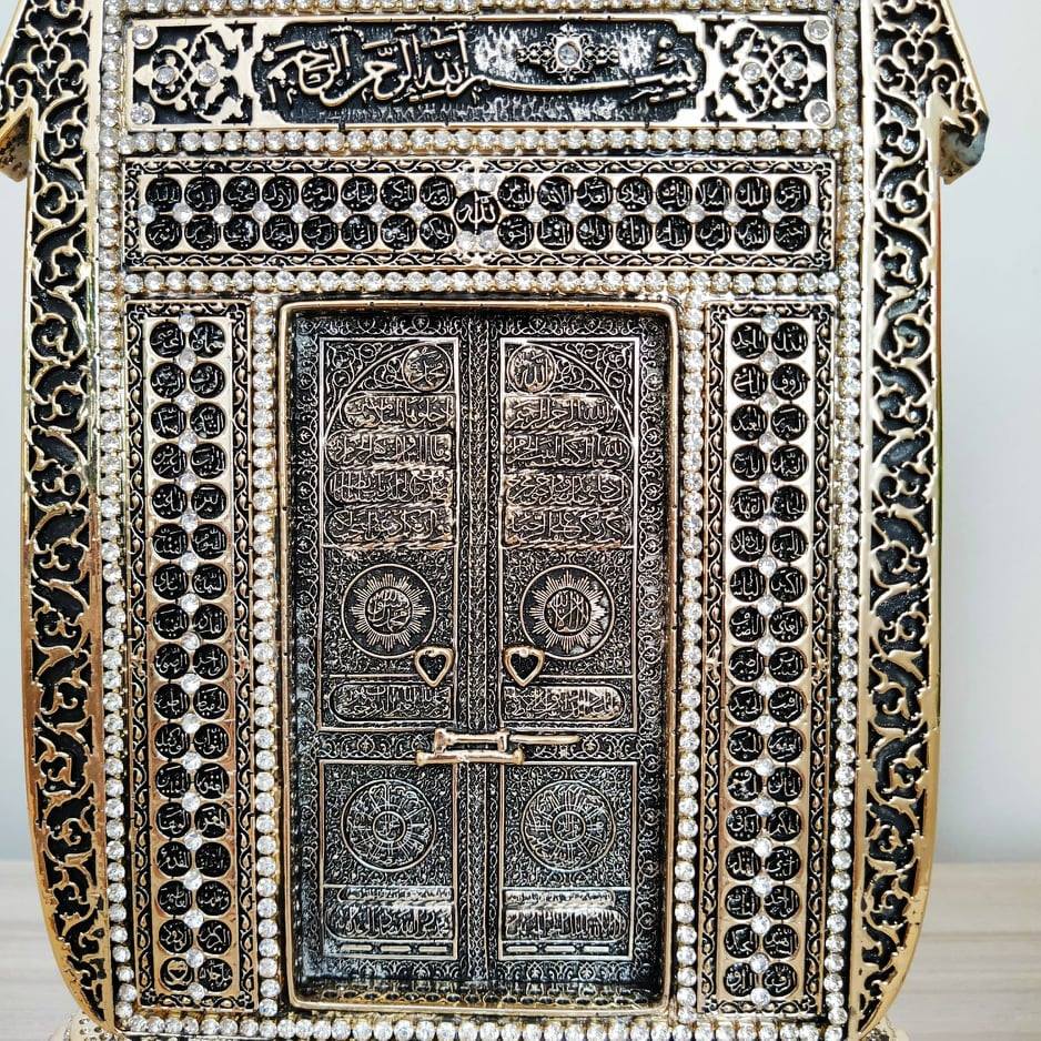 Gold Color New Kaaba's Door Design Islamic Decor | FairTurk.com
